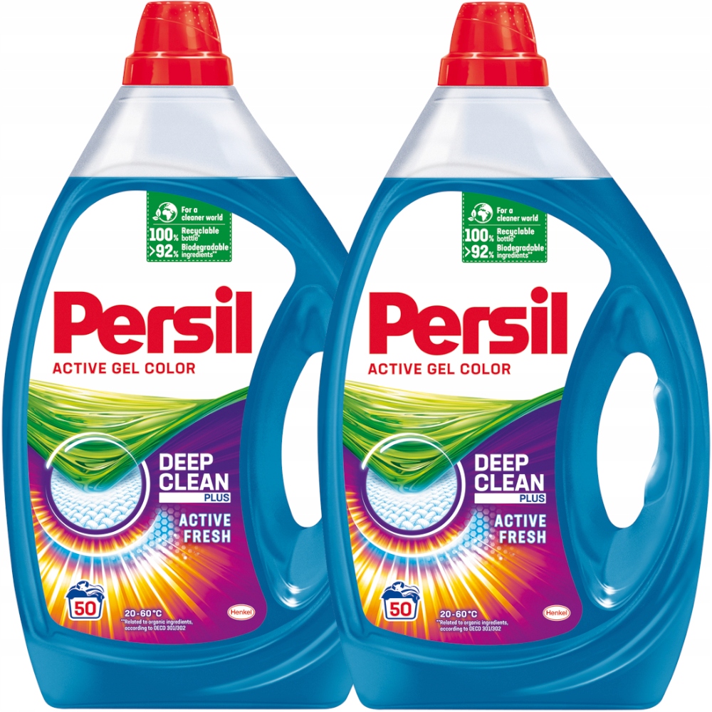 Persil Deep Clean Color Active Żel 100 prań 2x2,5l - 12638052419 ...