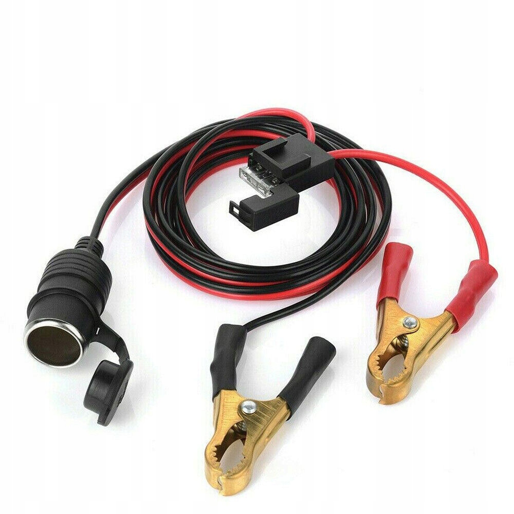 GNIAZDO ZAPALNICZKI Z KROKODYLKAMI DLA AKUMULATORA - 12911800275 - oficjalne archiwum Allegro