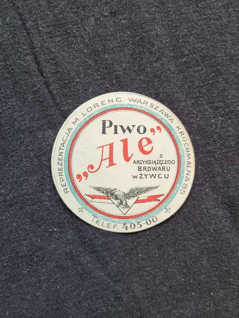 Piwo ALE Browar Żywiec Etykieta Lorenc Warszawa ! - 11793706307 - oficjalne archiwum Allegro