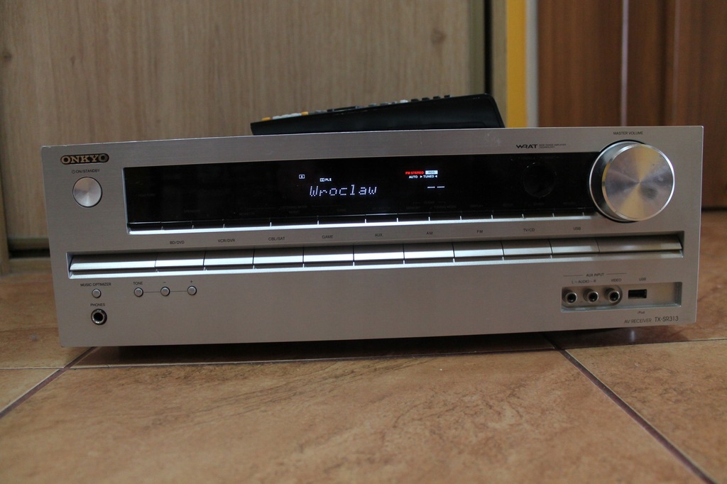 Amplituner Kino Domowe Onkyo TX-SR313 PILOT USB - 12196653494 - oficjalne archiwum Allegro