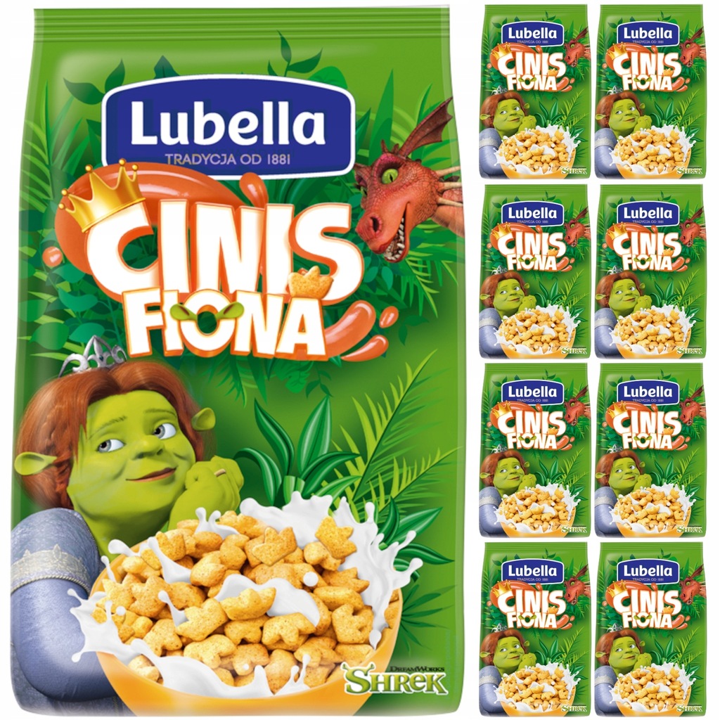Lubella Cinis Fiona płatki smak cynamonowy 9x 400g - 12199690877 ...