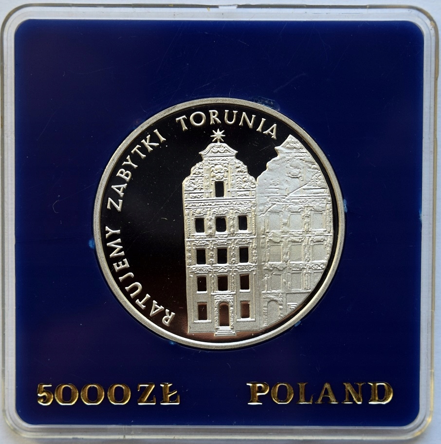 5000 ZŁ RATUJEMY ZABYTKI TORUNIA 1989 (D10) - 12738396964 - oficjalne archiwum Allegro