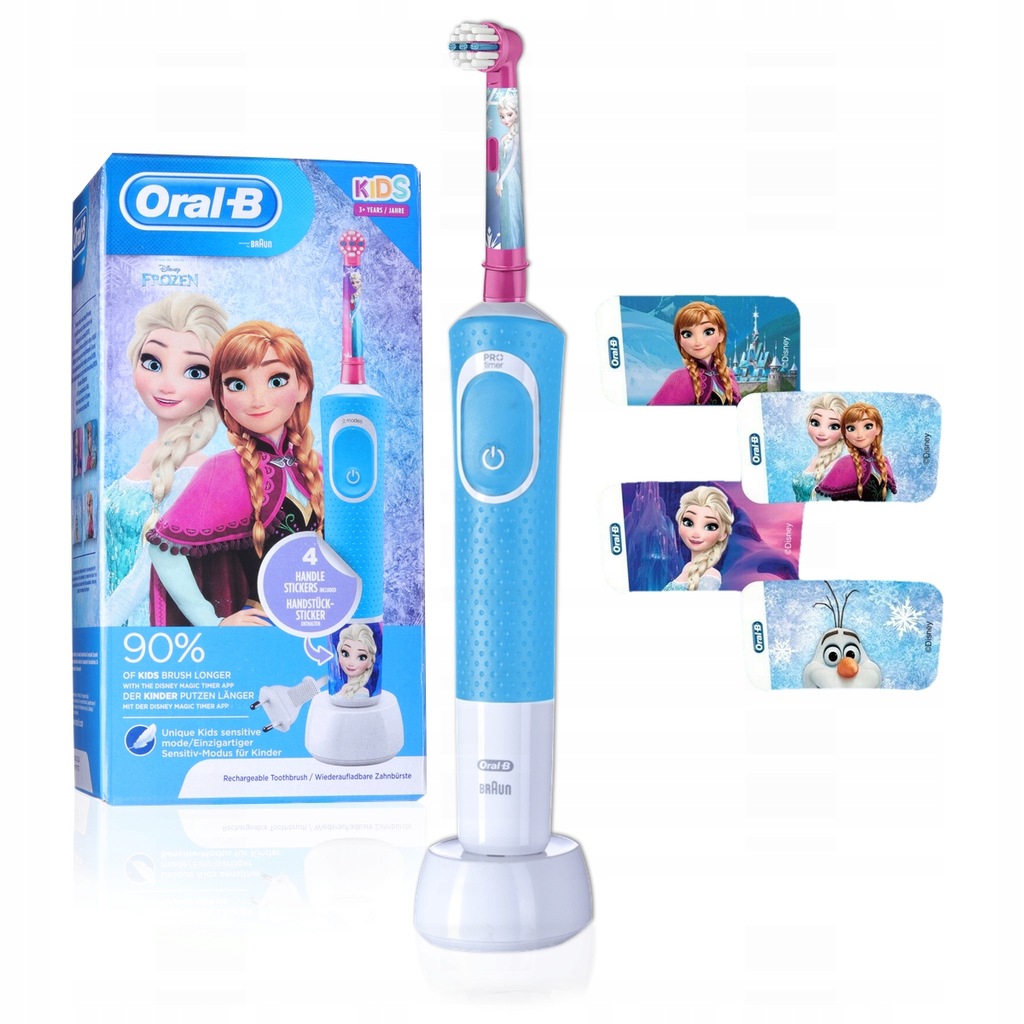 Szczoteczka Elektryczna Dla Dzieci Oral-B KOMPET - 9945523795 - oficjalne archiwum Allegro