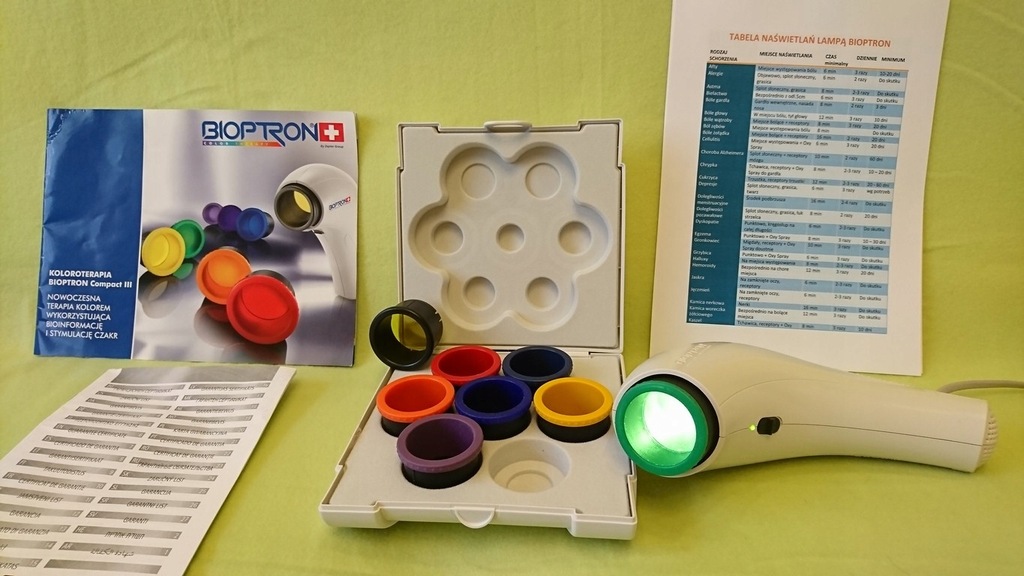 LAMPA BIOPTRON COMPACT III +STATYW + KOLORY ZEPTER - 10563996918 ...