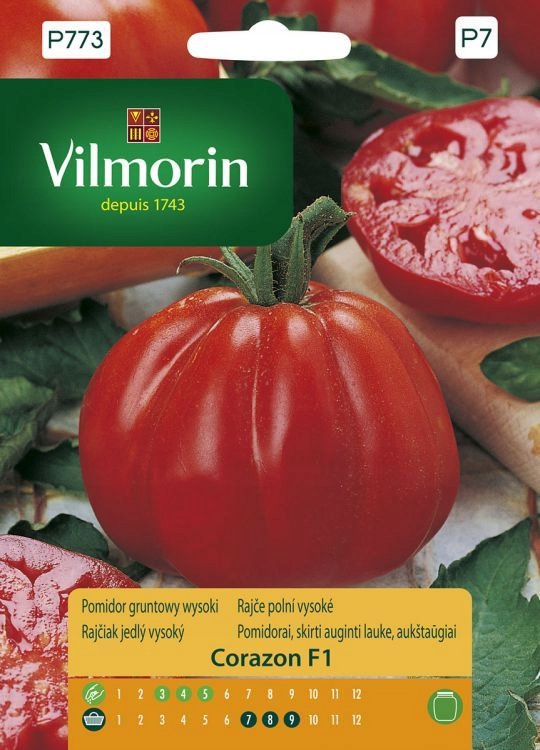 NASIONA POMIDOR GRUNTOWY CORAZON 100MG VILMORIN - 8769951754 - oficjalne archiwum Allegro
