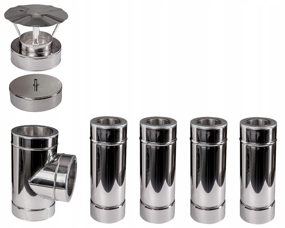 Komin izolowany żaroodporny fi 150/220 4,5m - 12564439776 - oficjalne archiwum Allegro