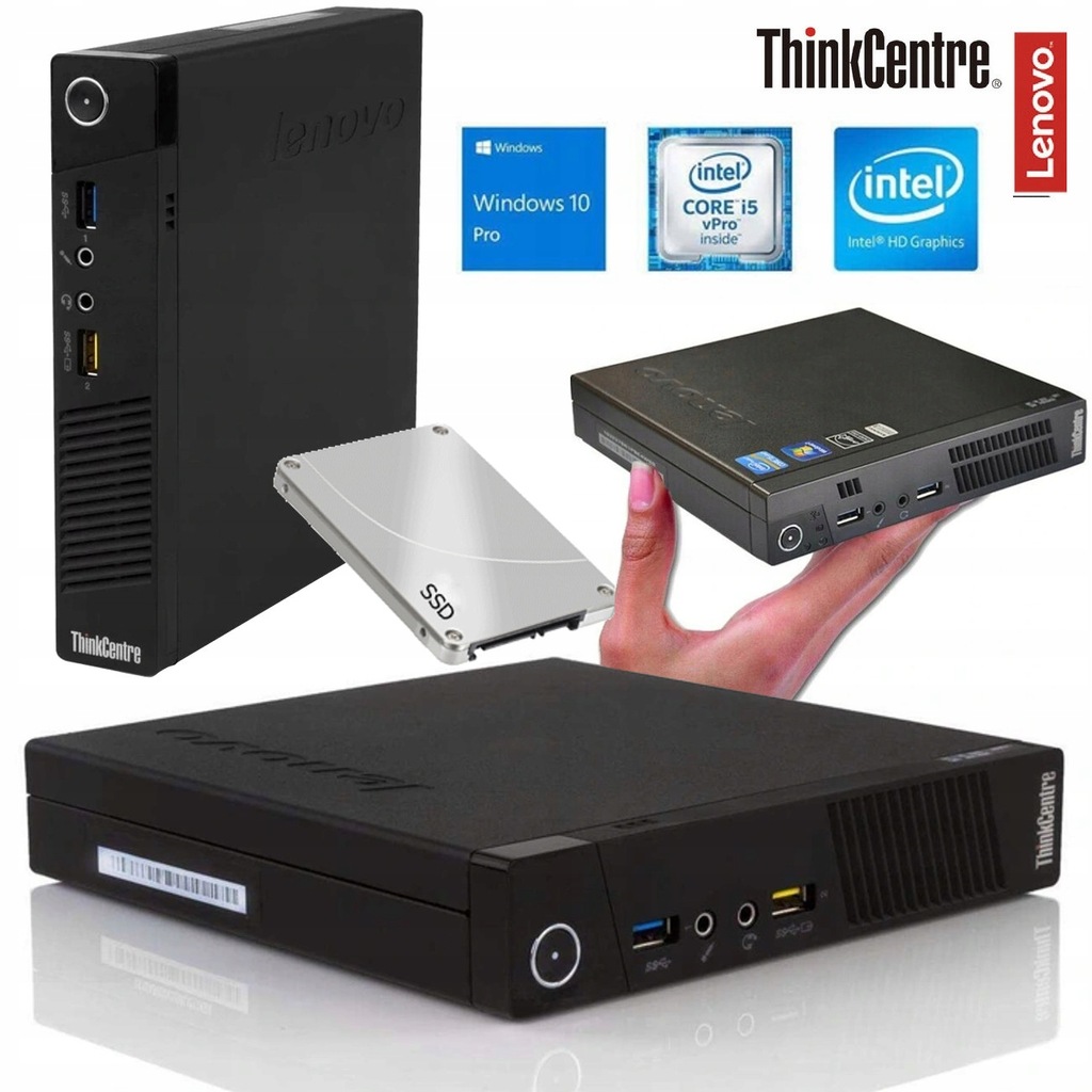 mini PC Lenovo Tiny M73 i5-4570T 8/ 240SSD DP W10 - 11743629408 ...