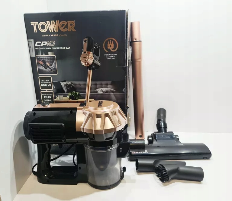 ODKURZACZ PIONOWY TOWER CP10 KOMPLET - 12902500231 - oficjalne archiwum Allegro
