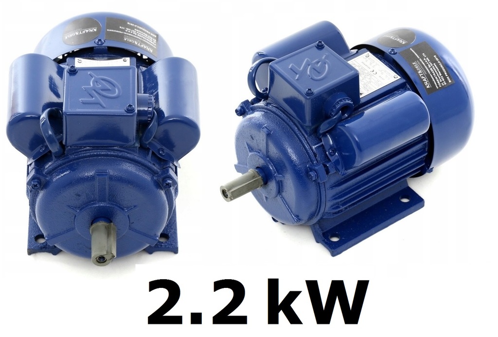 SILNIK ELEKTRYCZNY 2,2 kW JEDNOFAZOWY 230V 2200W - 12041528230 - oficjalne archiwum Allegro
