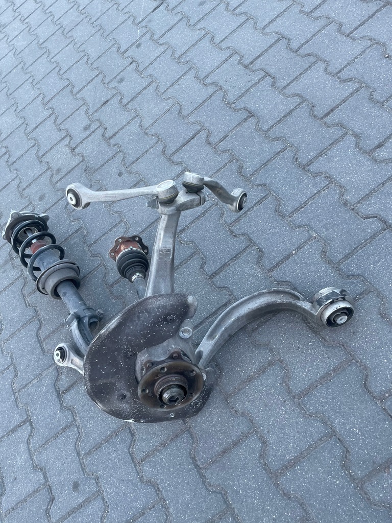 Zwrotnica kompletna lewa przód Audi A6 C7 A7 - 12047299123 - oficjalne archiwum Allegro