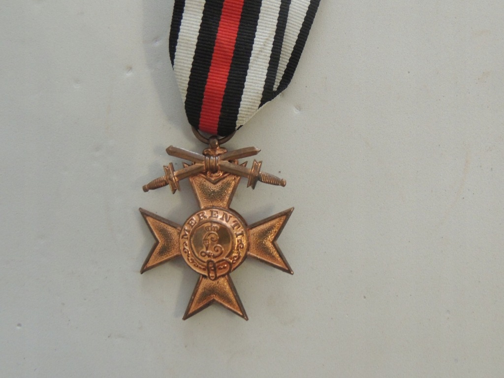 MEDAL - MERENTI 1866 MEDAL Z MIECZAMI - ORYGINAŁ - 12840844298 ...