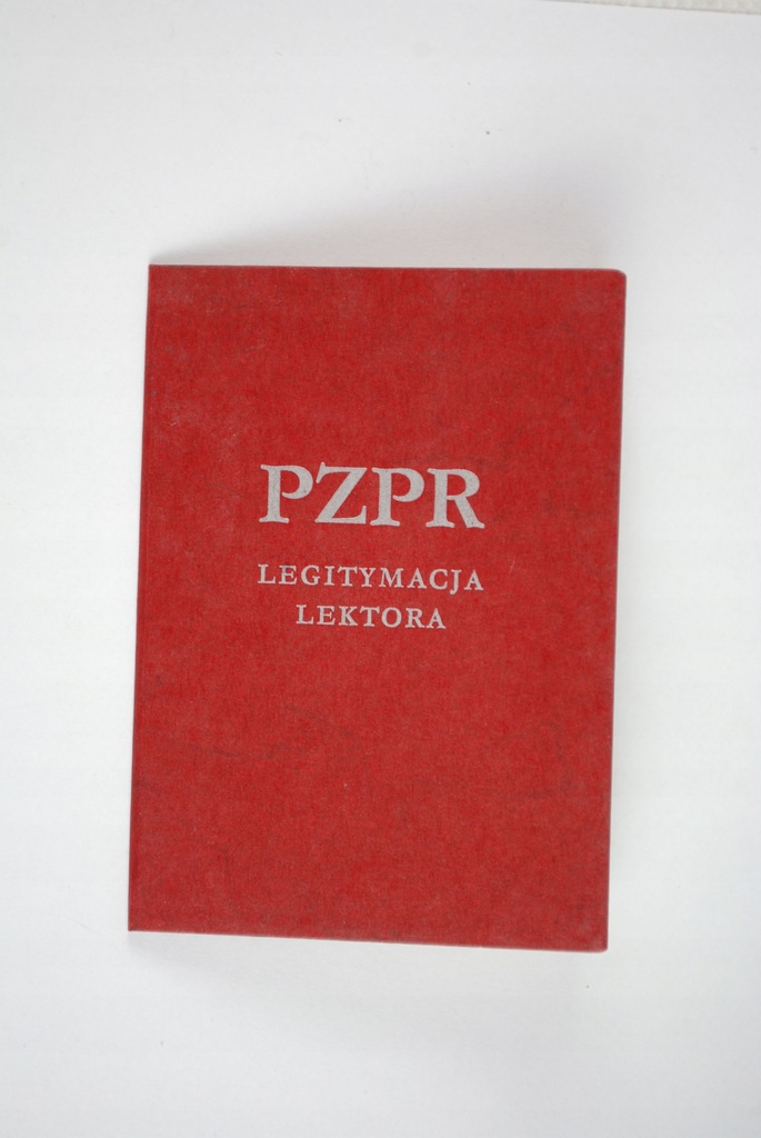 Legitymacja Lektora PZPR - Czysta - 12052177498 - oficjalne archiwum ...