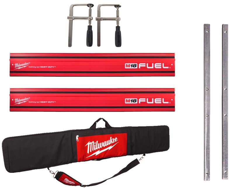 MILWAUKEE ZESTAW ZACISKI PRĘTY TORBA NA PROWADNICE - 13121494563 ...