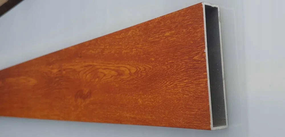 Profil aluminiowy 80x20 drewnopodobny złoty dąb - 11817363069 ...