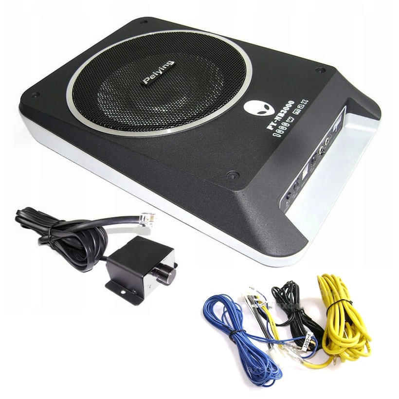 Subwoofer pod siedzenie głośnik wzmacniacz 200W - 12269557691 - oficjalne archiwum Allegro