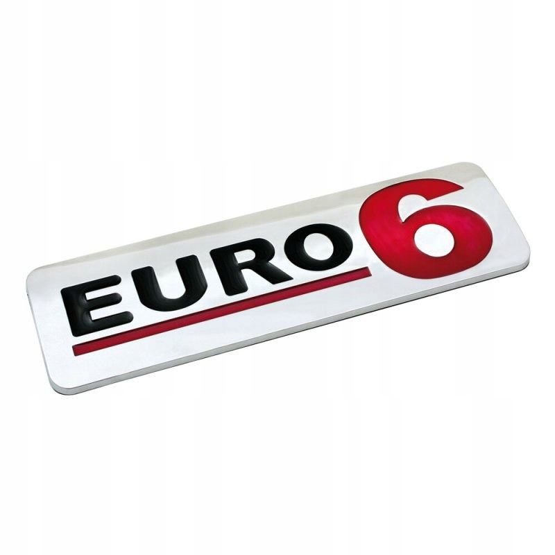 EMBLEMAT ZNACZEK NAKLEJKA EURO 6 CHROM 3D - 13674533764 - oficjalne ...