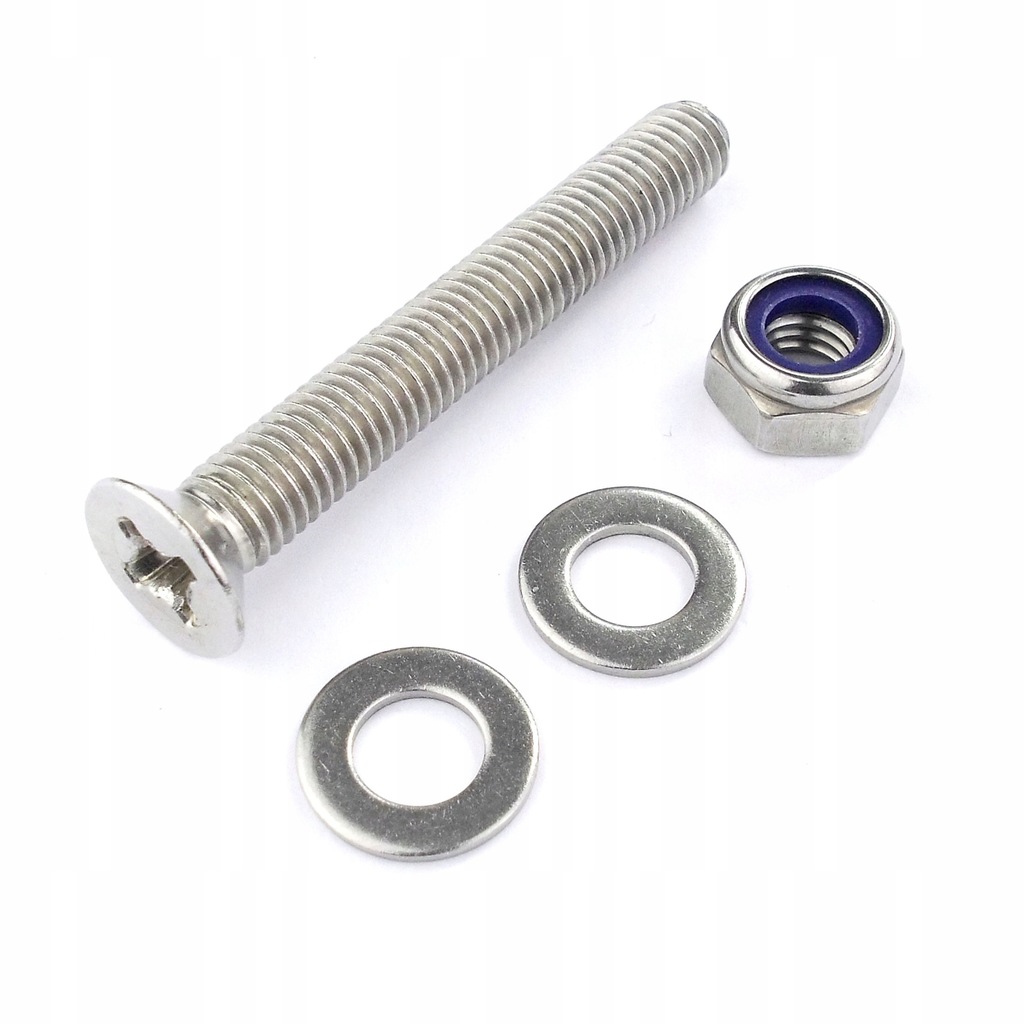 Śruby M8x60 nierdzewne stożkowe pod krzyżak ZESTAW - 10555848185 ...