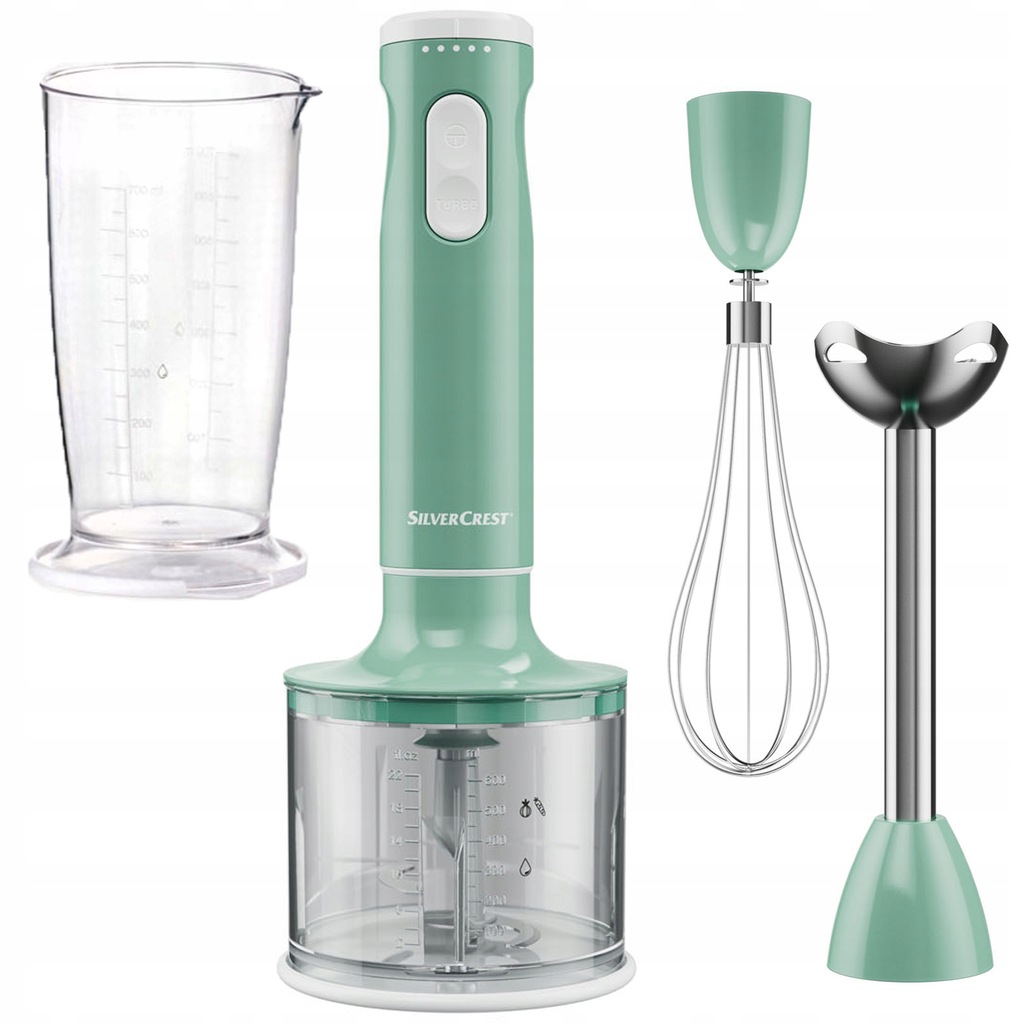 Blender ręczny SilverCrest SSMS 600 E3 miętowy - 13643772386 ...