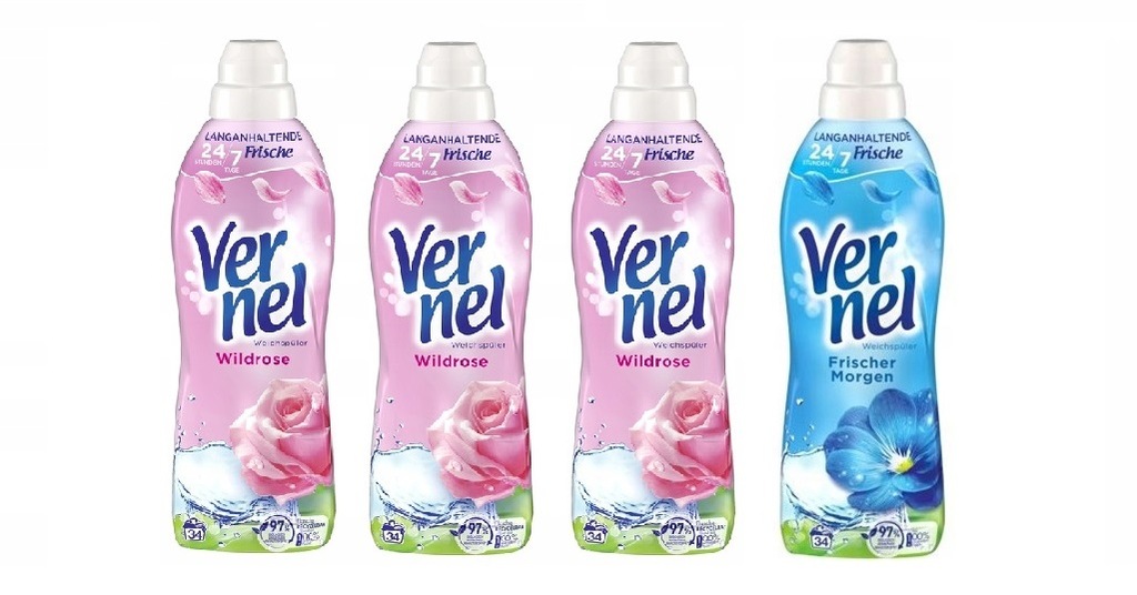 Vernel Płyn do płukania zestaw Rose Fresh Morning - 13470643544 ...