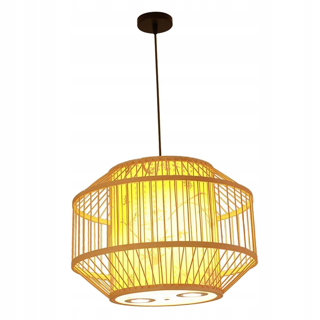 Bambusowy żyrandol Rattanowa wisząca - 12566874718 - oficjalne archiwum ...