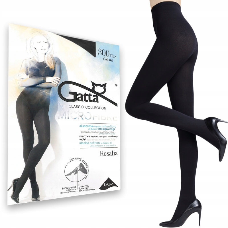 GATTA ROSALIA 300 den POLAR ciepłe rajstopy - r 4 - 10518742570 ...