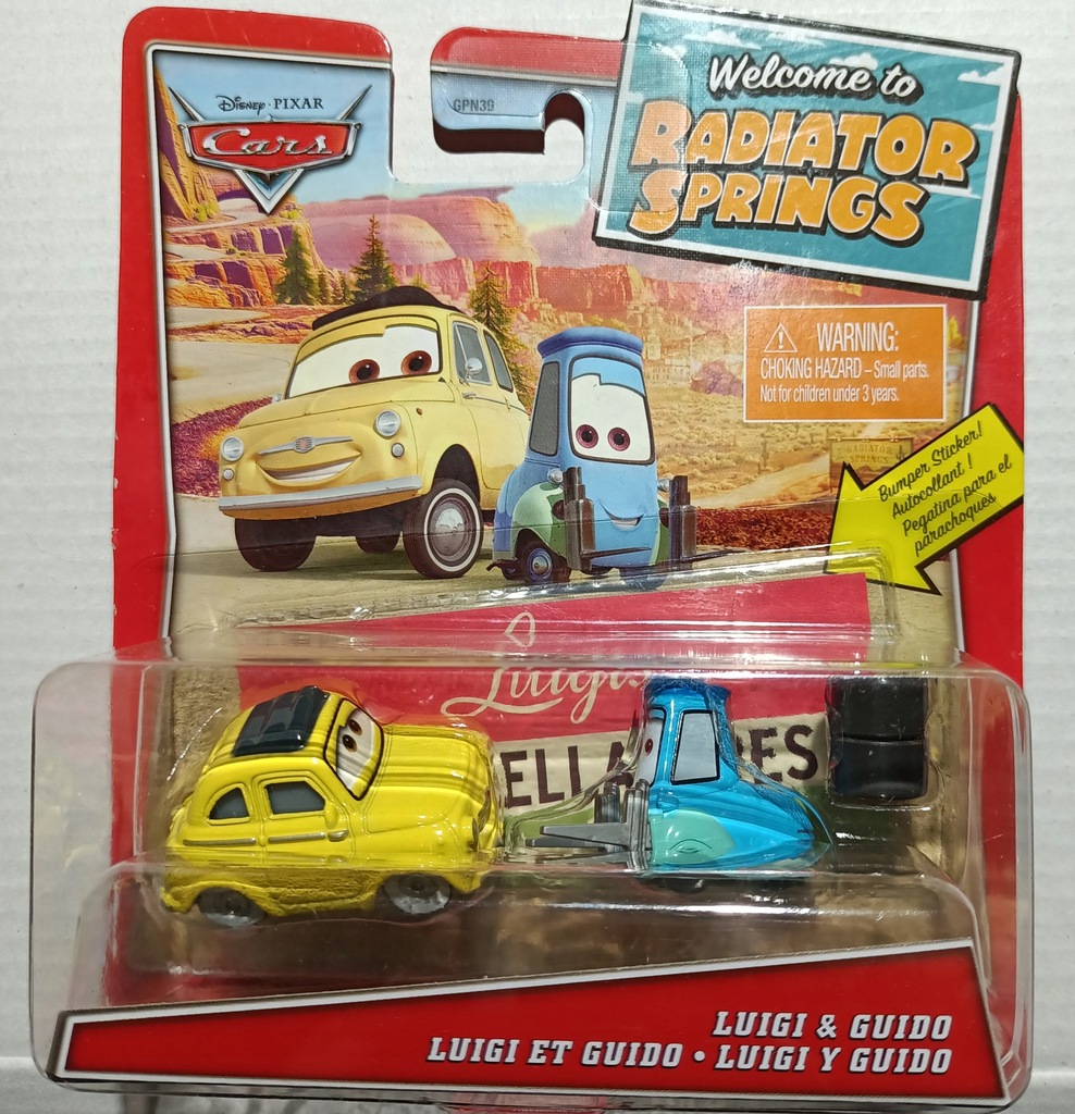 Cars Auta LUIGI & GUIDO Autka GPN39 mattel - 11850209804 - oficjalne ...