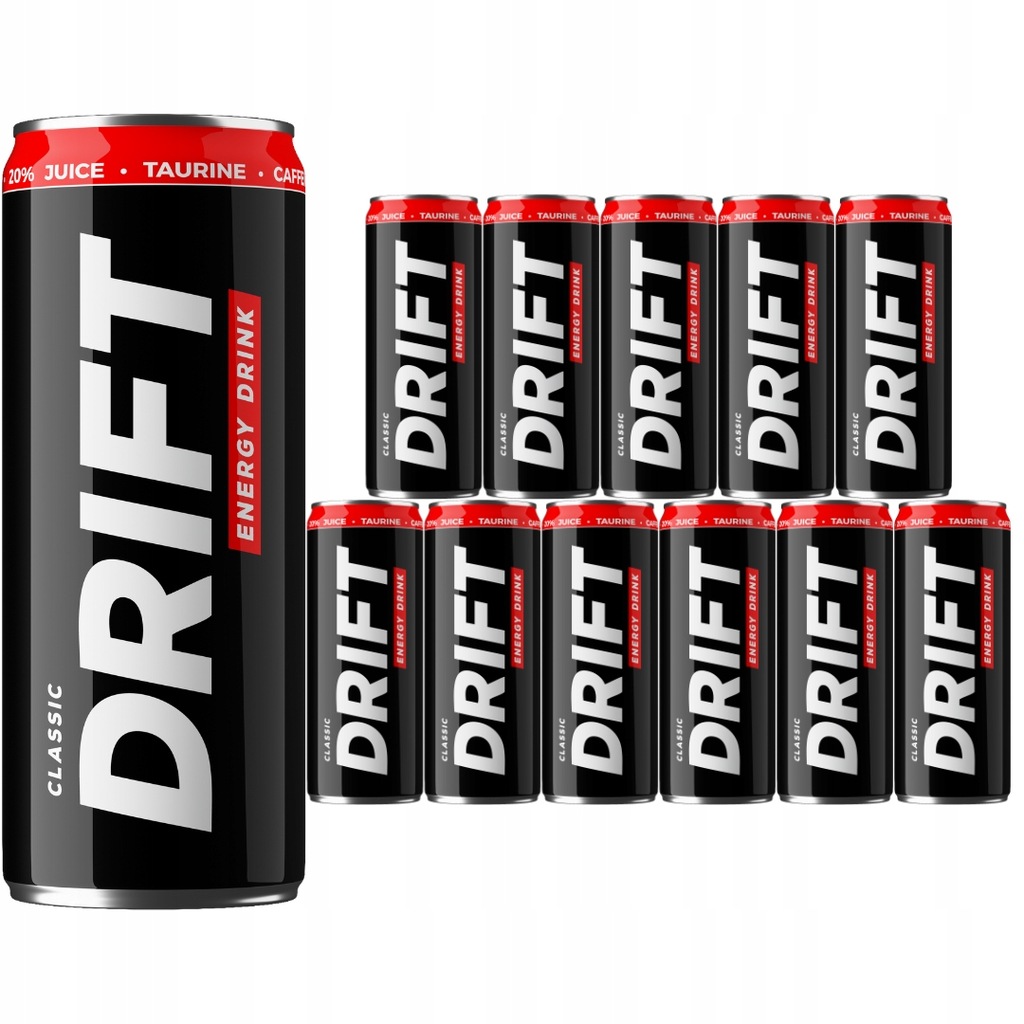 Napój energetyczny DRIFT Energy Drink 250ml x12 - 13912402722 ...