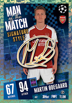 TOPPS_Match Attax UEFA 2023/24_Signature Style_MOTM_Odegaard_407 ...