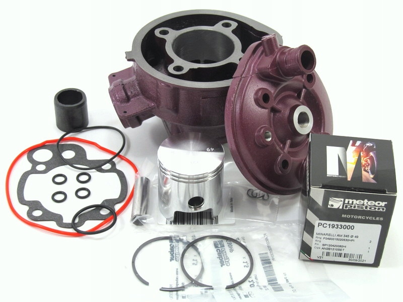 Cylinder 80 90+tłok Minarelli AM6 Yamaha TZR DT 50 - 11848422615 - oficjalne archiwum Allegro