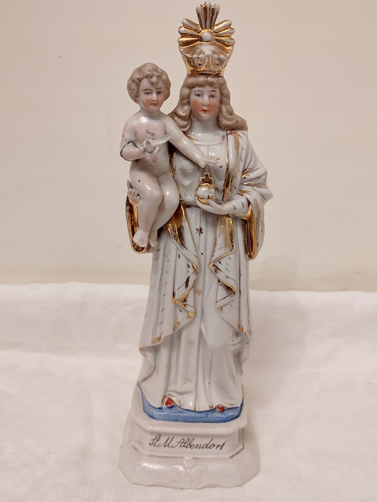 Stara figurka Matka Boska Wambierzycka St. M. Albendorf - 15324464857 - oficjalne archiwum Allegro