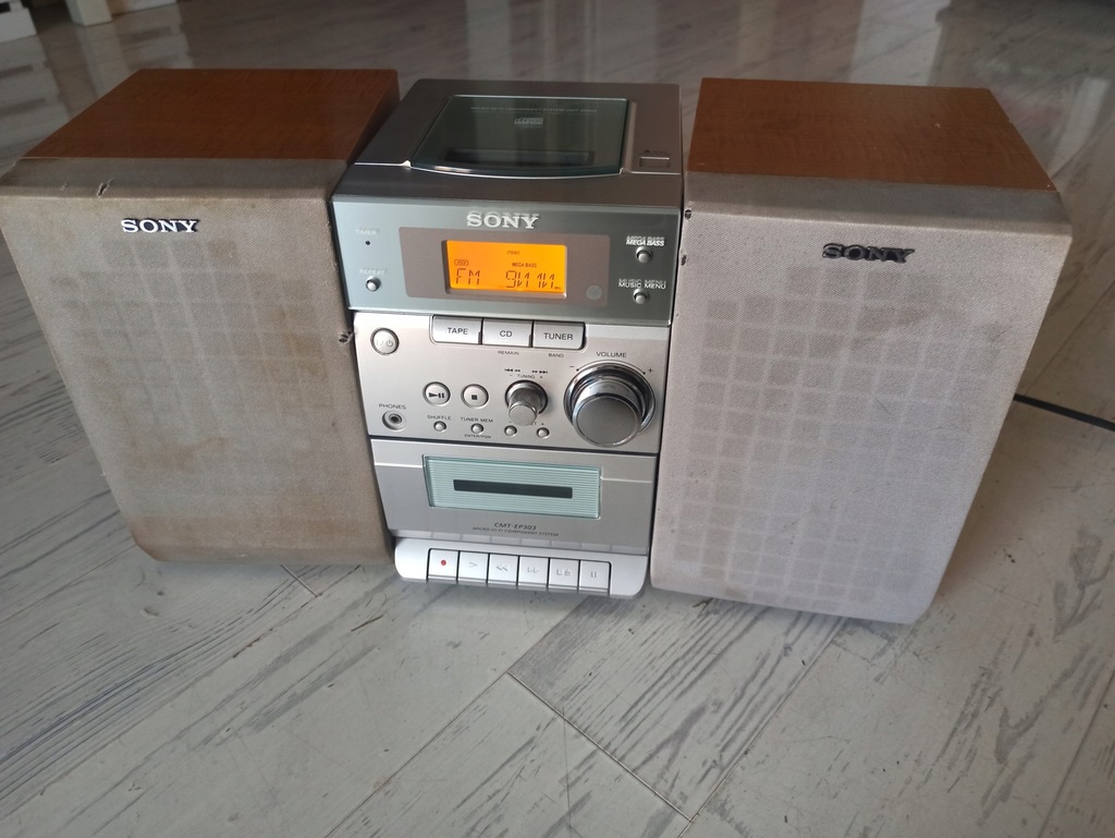 Wieża stereo SONY CMT-EP303 - 12628788606 - oficjalne archiwum Allegro