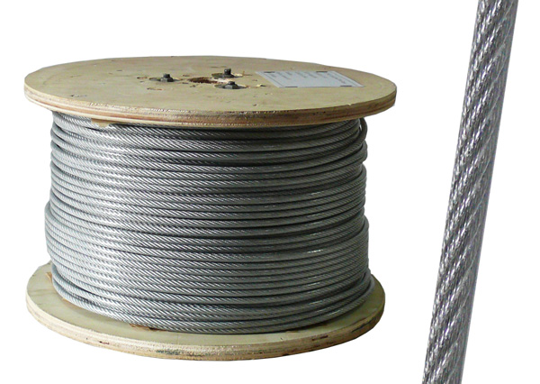 300m Lina Linka Stalowa PCV 5mm 6x7+FC ocynkowana - 6904375586 - oficjalne archiwum Allegro