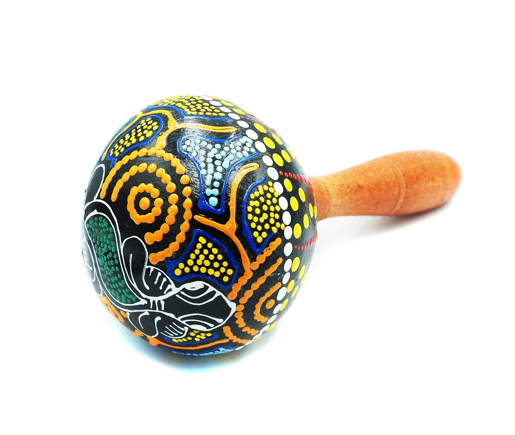 MARAKAS GRZECHOTKA Z KOKOSA MARAKASY KOKOS INSTRUMENT ETNICZNY ...