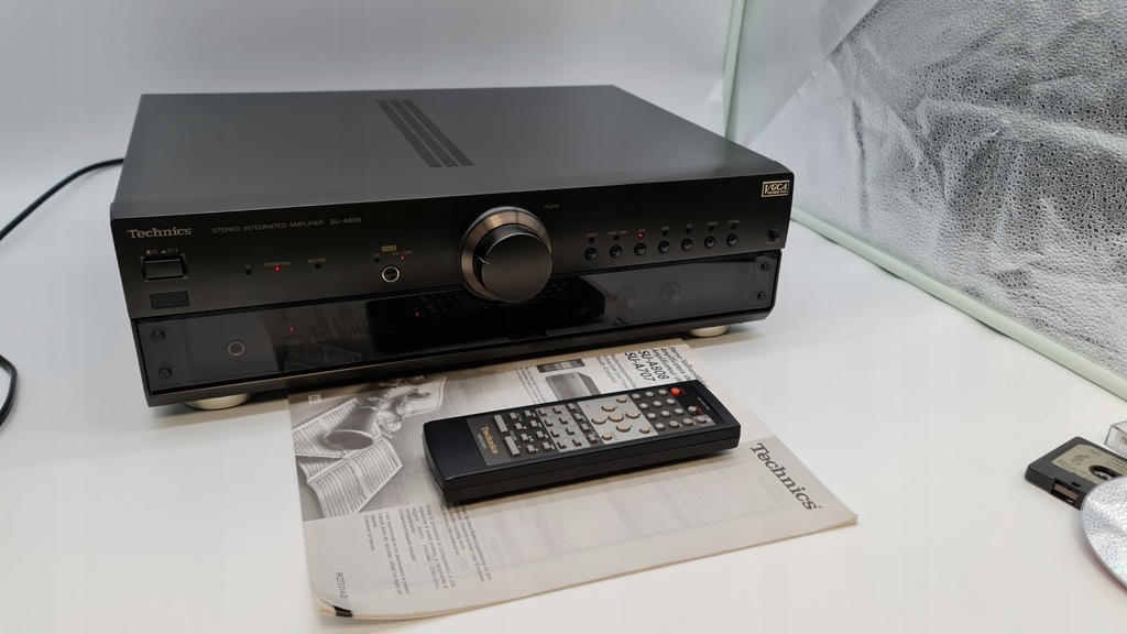 Wzmacniacz Technics SU-A808 VGCA + Pilot oryginał. - 11198022084 ...