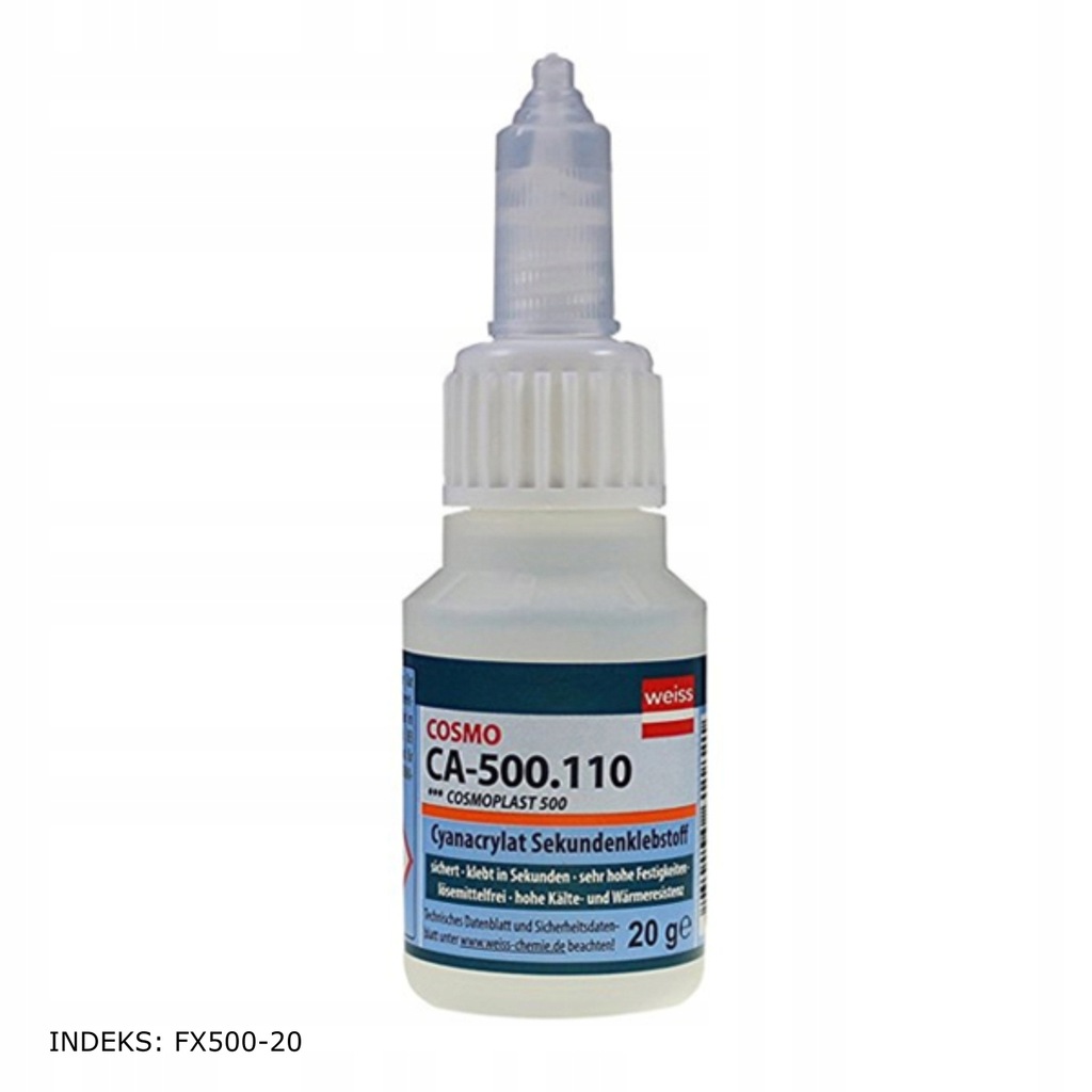 COSMOPLAST 500 - klej do plexi, PCV, PS, PC, Gumy - 7360323047 - oficjalne archiwum Allegro