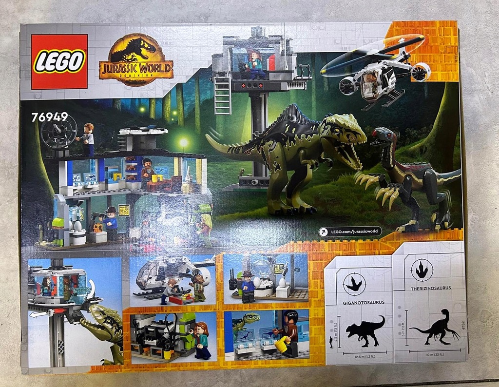 LEGO 76949 Jurassic World - atak dinozaurów - 13174173227 - oficjalne ...