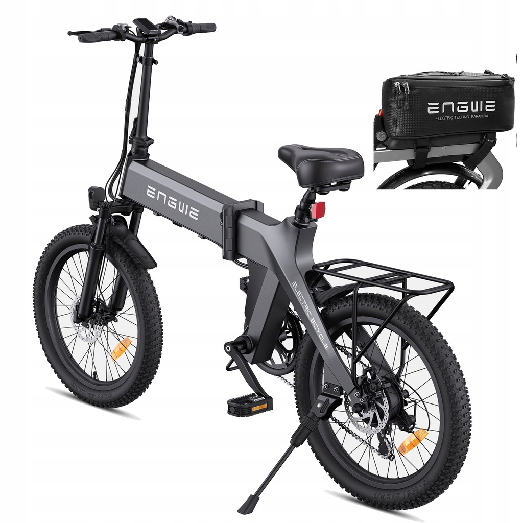 Rower Elektryczny ENGWE C20 Pro+Torba na bagażnik - 13579547154 ...
