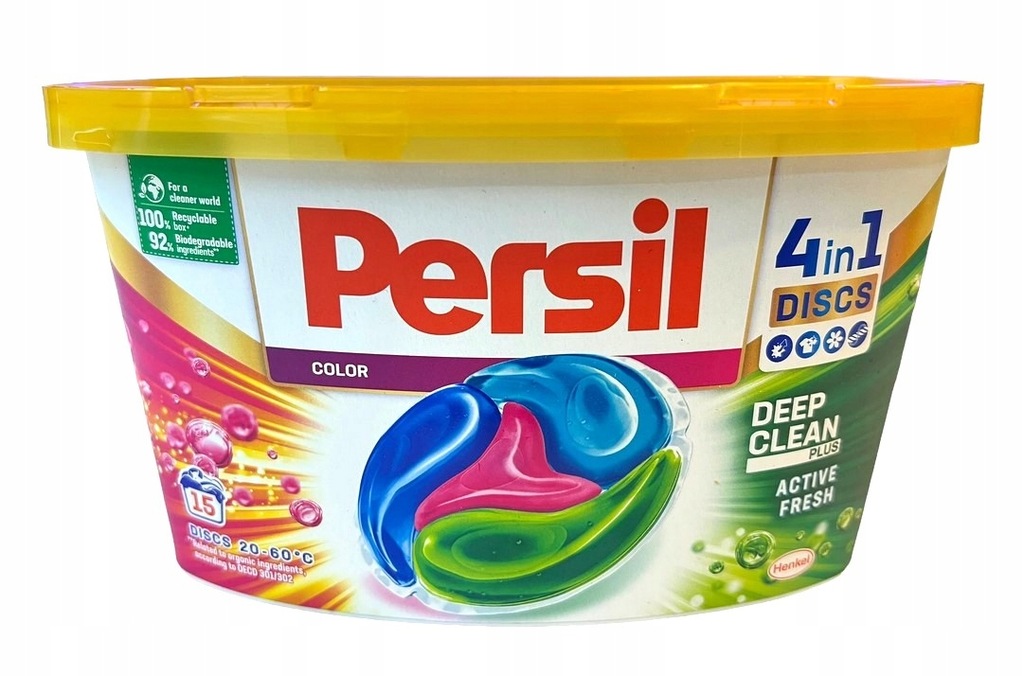 PERSIL DISCS 4IN1 COLOR KAPSUŁKI DO PRANIA 15 SZT - 13942864188 ...