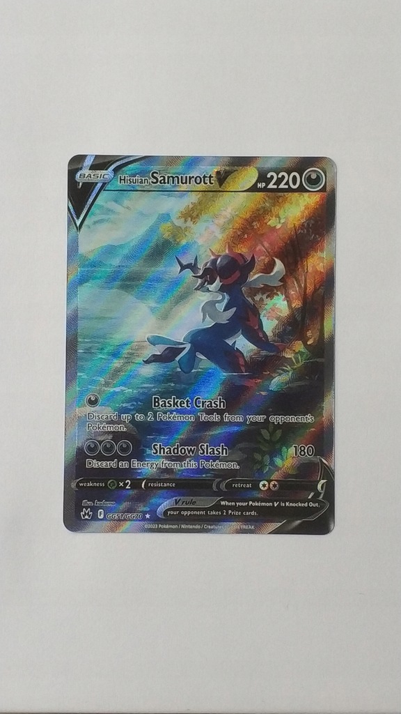 Hisuian Samurott V - GG51/GG70 - Crown Zenith - 13167814547 - oficjalne ...