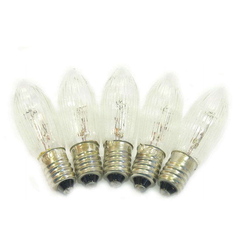 ŻARÓWKI CHOINKOWE DO ŚWIECZNIKÓW 34V 3W E10 BIAŁE - 11505150366 ...