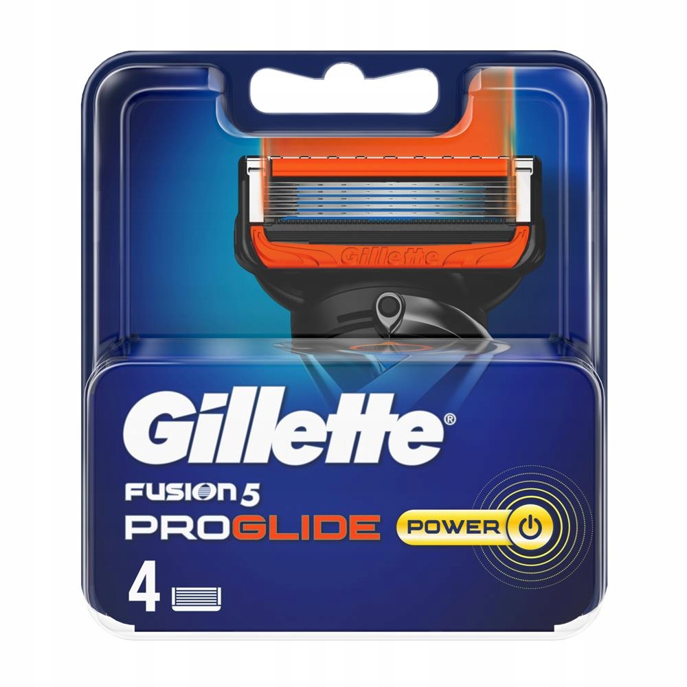Gillette Fusion5 ProGlide Power wkłady do maszynek 4 szt. 100% oryginał ...