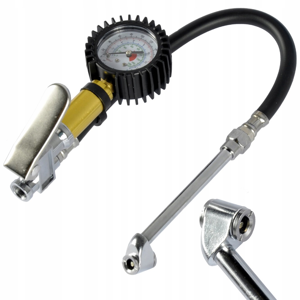PISTOLET DO POMPOWANIA KÓŁ Z MANOMETREM 15BAR TIR - 11155732176 ...