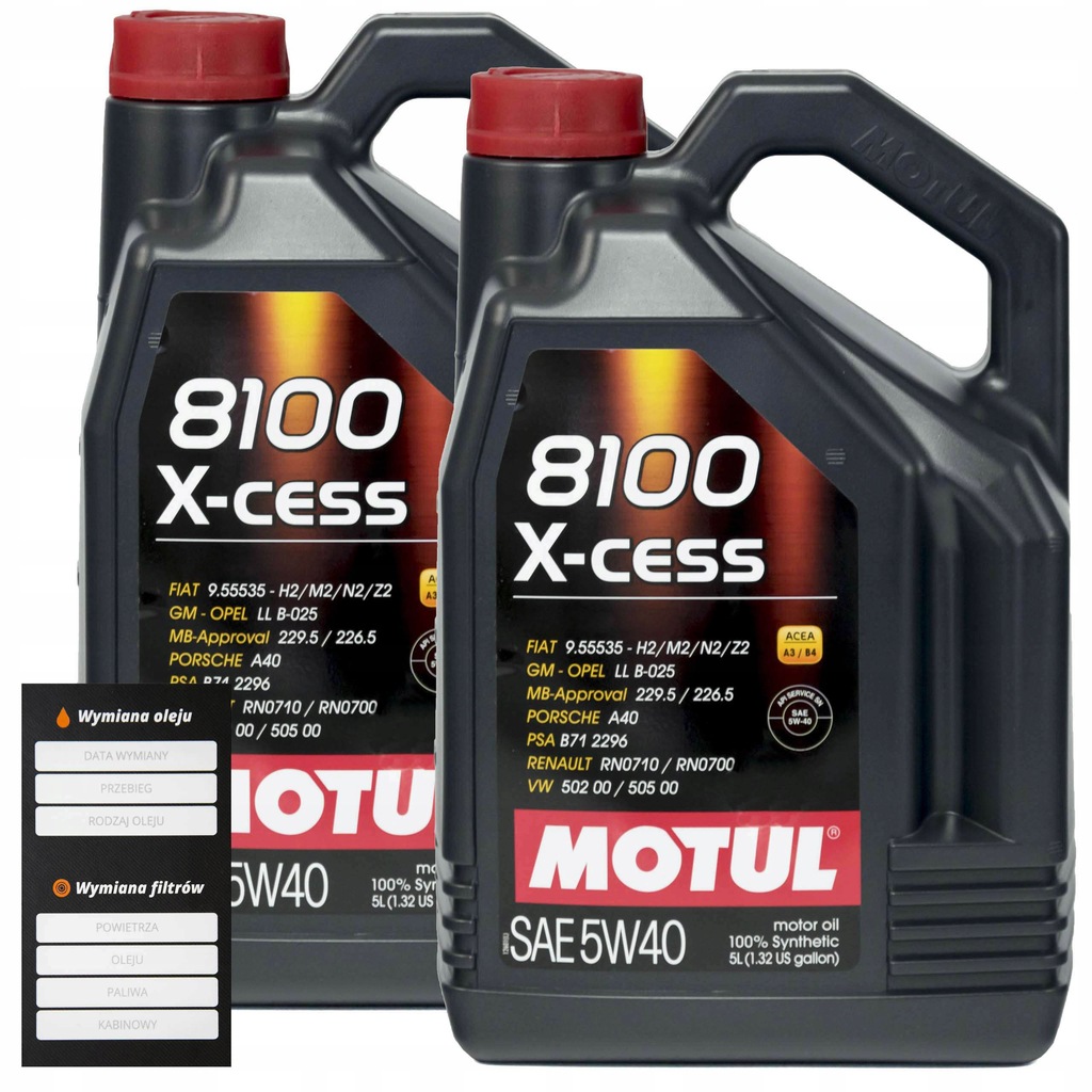 MOTUL 8100 X-CESS 5W40 10L RN0700 - RN0710 A3/B4 - 7513213975 ...