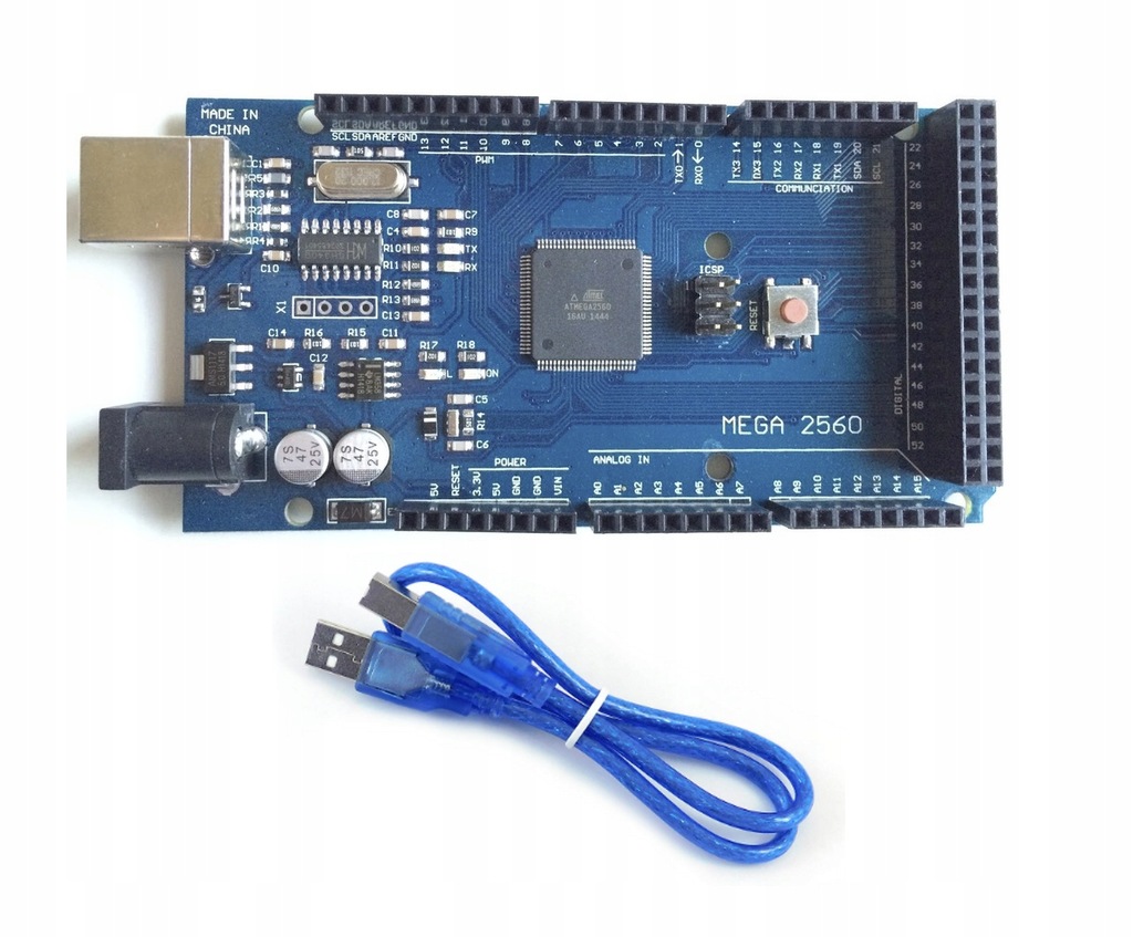 Klon Arduino Mega2560 R3 Mega ATmega2560 + przewód - 12973637162 - oficjalne archiwum Allegro