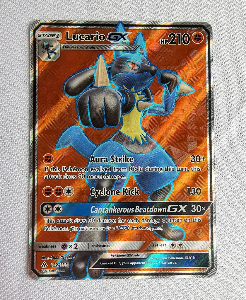 Pokemon TCG Lucario GX Full Art 122/131 - 14275112115 - oficjalne ...