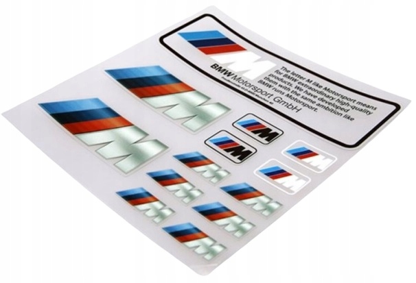 Zestaw naklejek BMW M POWER M Performance - 12996807679 - oficjalne archiwum Allegro