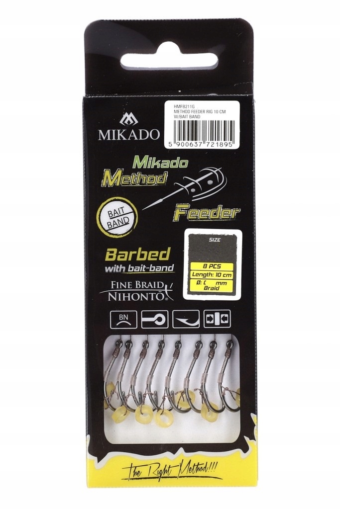 przypon Method Feeder plecionka z gumką HMFB211G-8 - 7798590788 - oficjalne archiwum Allegro