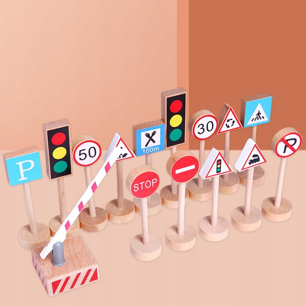 15/zestaw drewniane znaki drogowe, zestaw znaków - 11985048723 - oficjalne archiwum Allegro