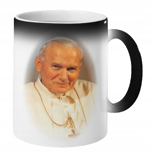 Magiczny kubek PAPIEŻ JAN PAWEŁ 2 II prezent dla - 11627034797 - oficjalne archiwum Allegro