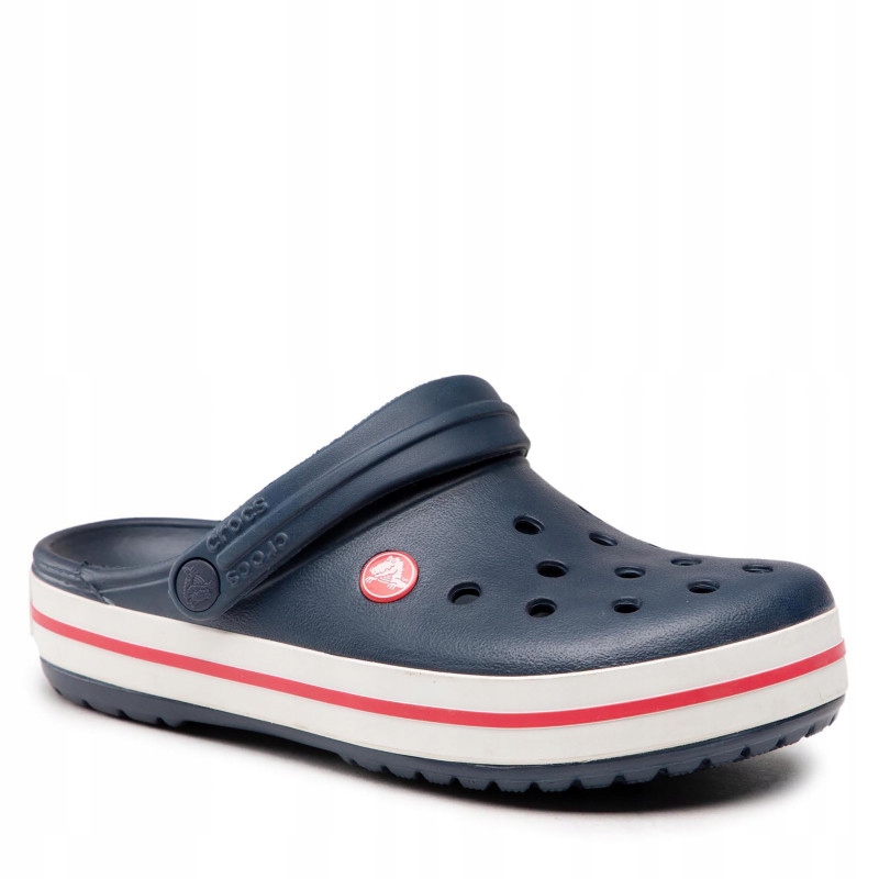 CROCS CROCBAND KLAPKI GRANATOWE Z LOGO 43-44 1SDB - 13100832143 ...